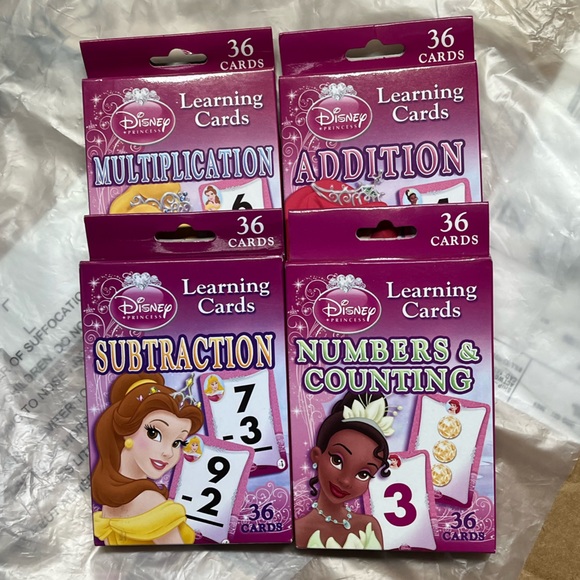 Disney | Toys | Disney Princess Learning Cards | Poshmark